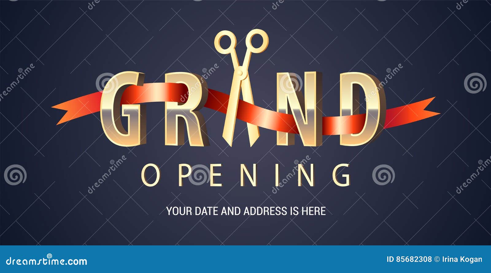 Grand Opening Vector Background Stock Vector - Illustration of ...