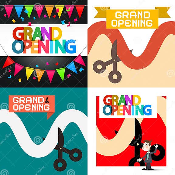 Grand Opening stock vector. Illustration of grand, text - 82771445