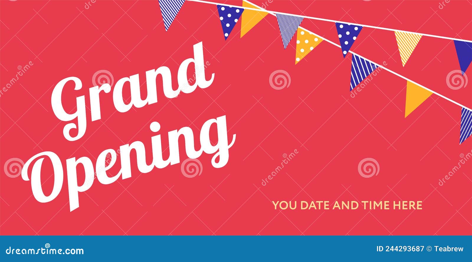 Grand Opening Vector Flyer Template Stock Vector - Illustration of ...