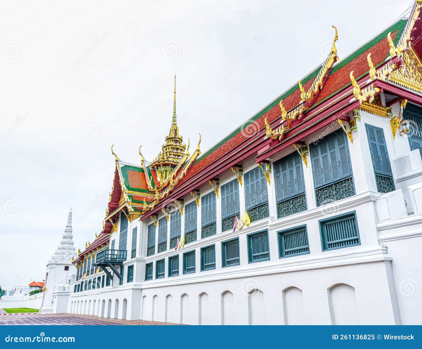 Grand Palace Complex Building Facade in Bangkok Stock Image - Image of ...
