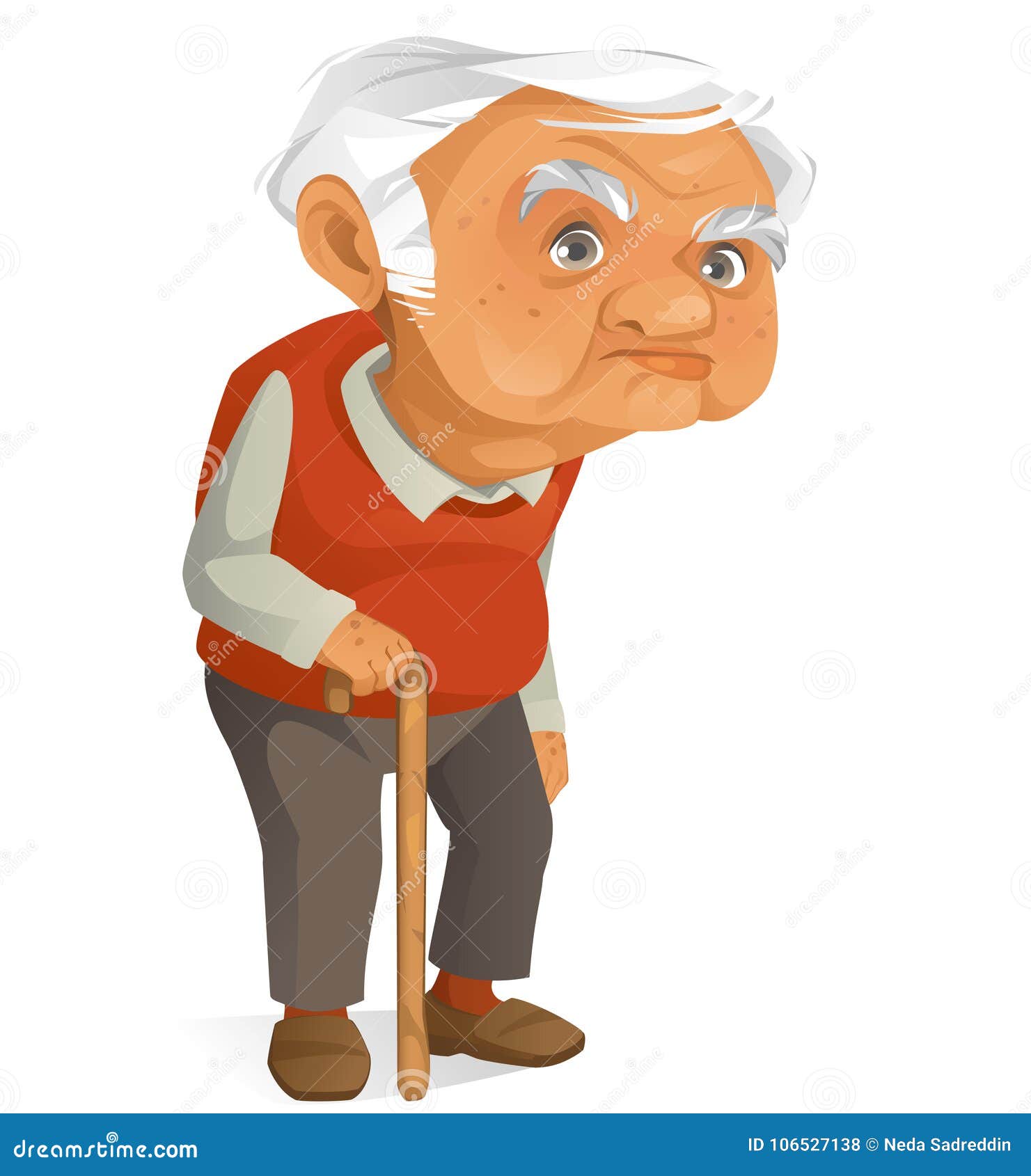 Grand-papa mignon illustration de vecteur. Illustration du illustration ...