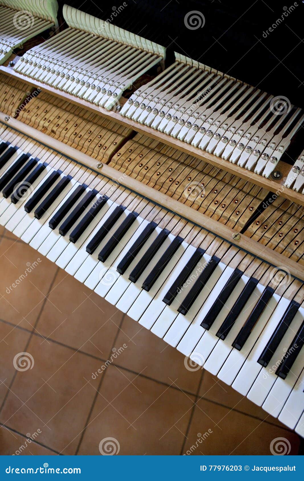 Grand piano keyboard stock image. Image of music, classic - 77976203