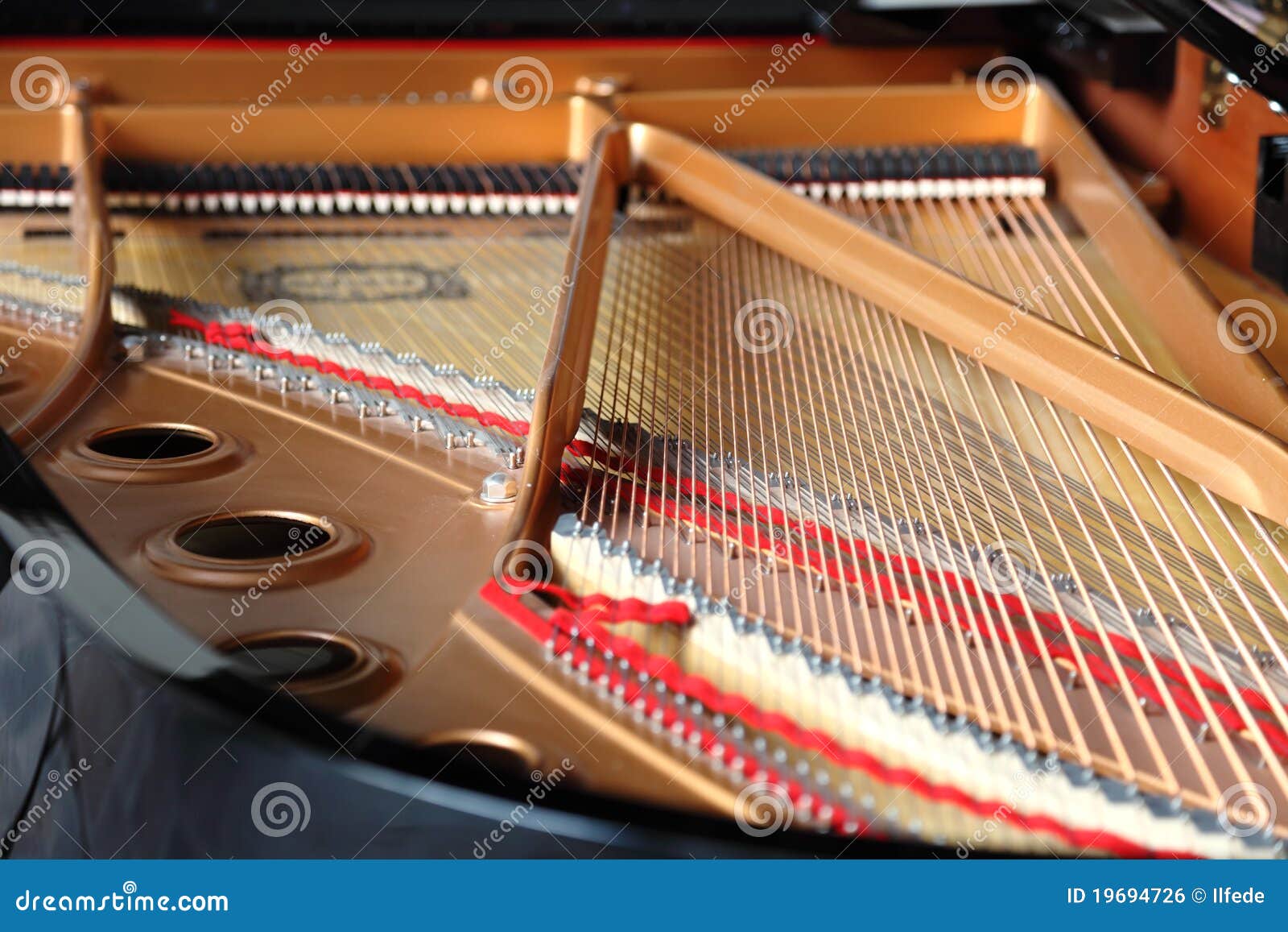Grand piano opened stock photo. Image of detail, entertainment - 19694726