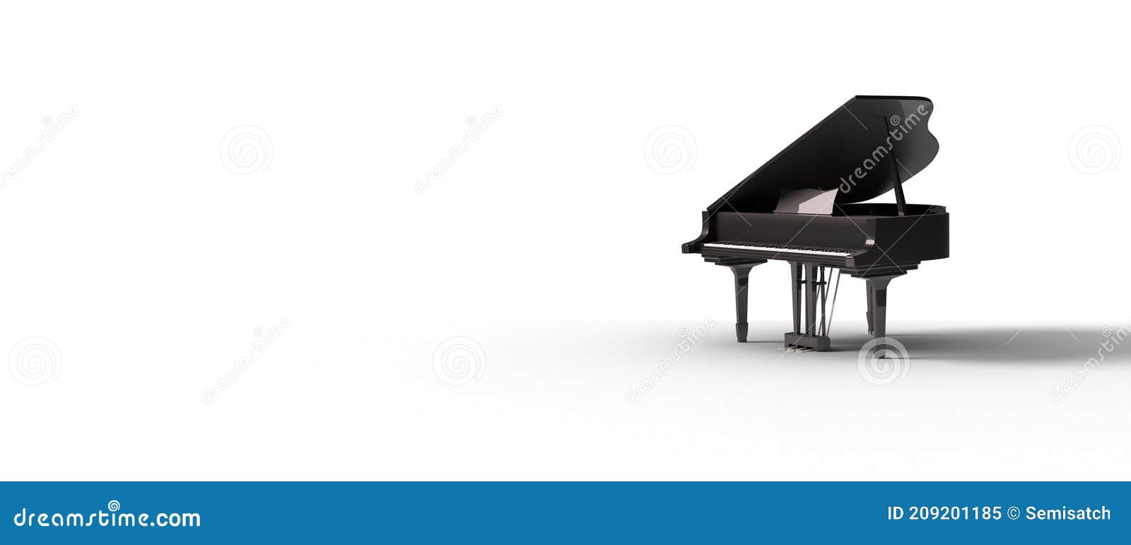 Grand Piano on the Stage White Background Stock Image - Image of ...