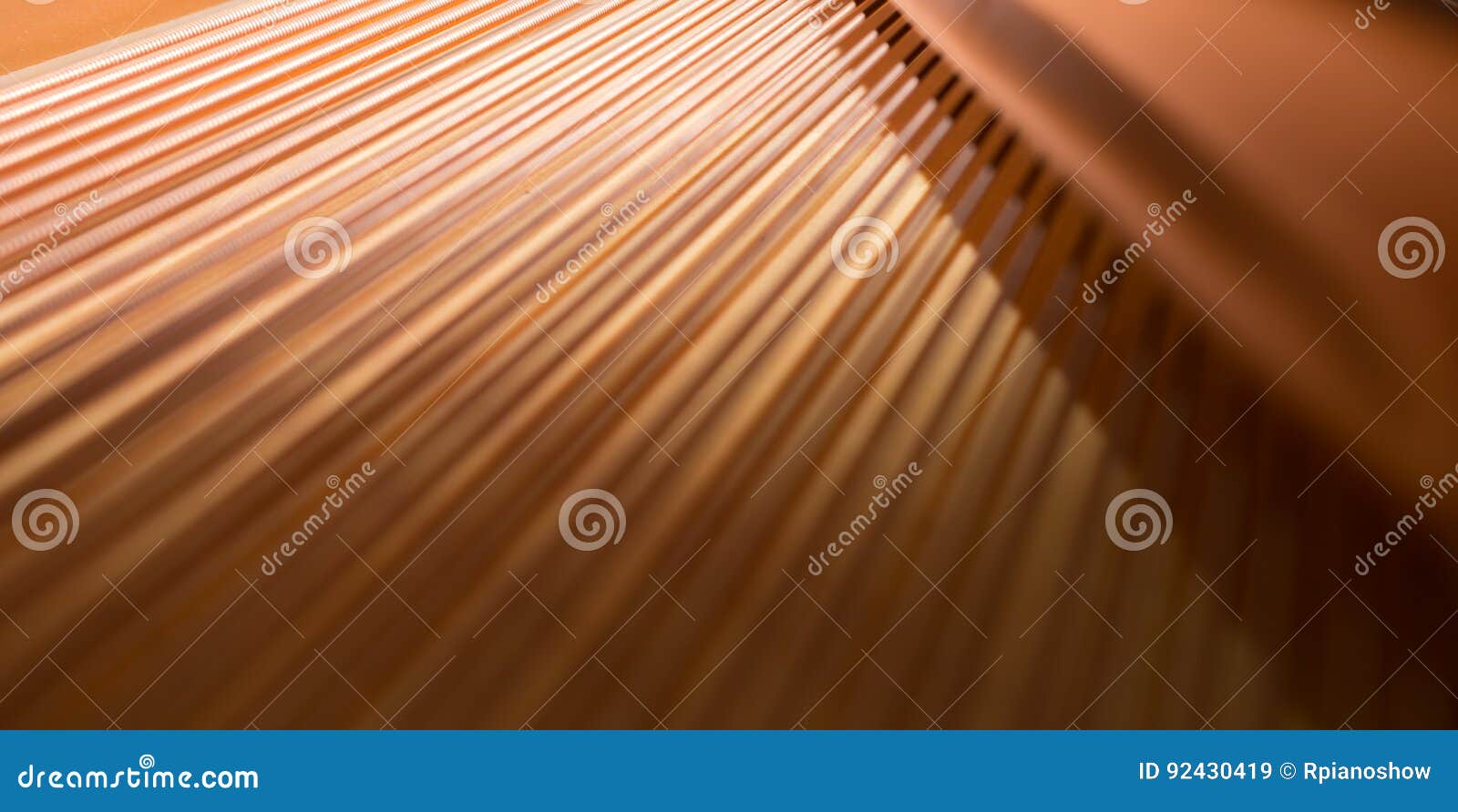 Grand Piano Strings Pattern. Stock Image - Image of closeup, macro ...