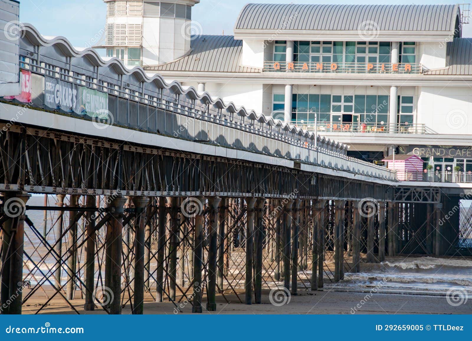 Grand Pier Weston Super Mare. the Structure of the Pier Supporting the ...