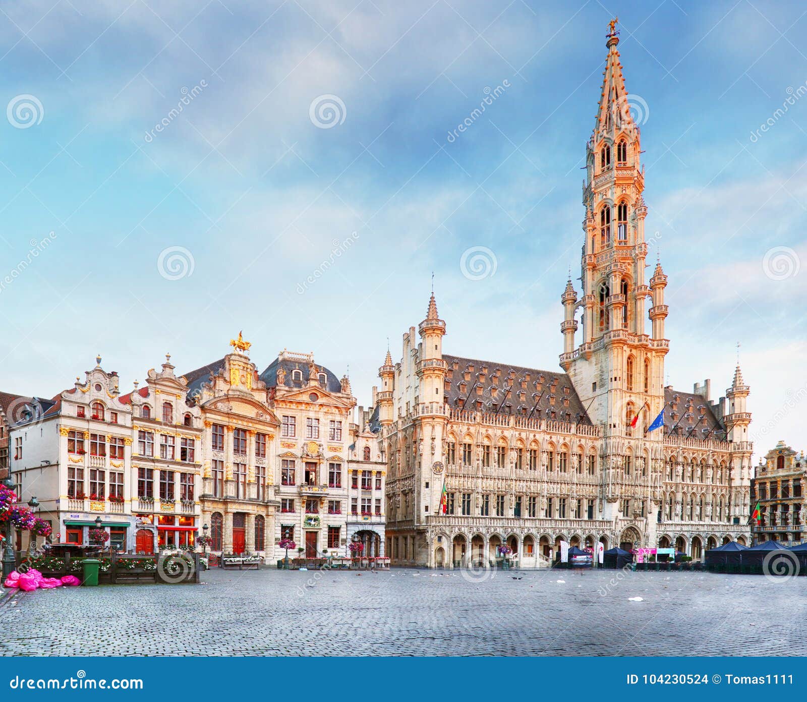 Grand Place in Brussels, Belgium Stock Photo - Image of beautiful ...