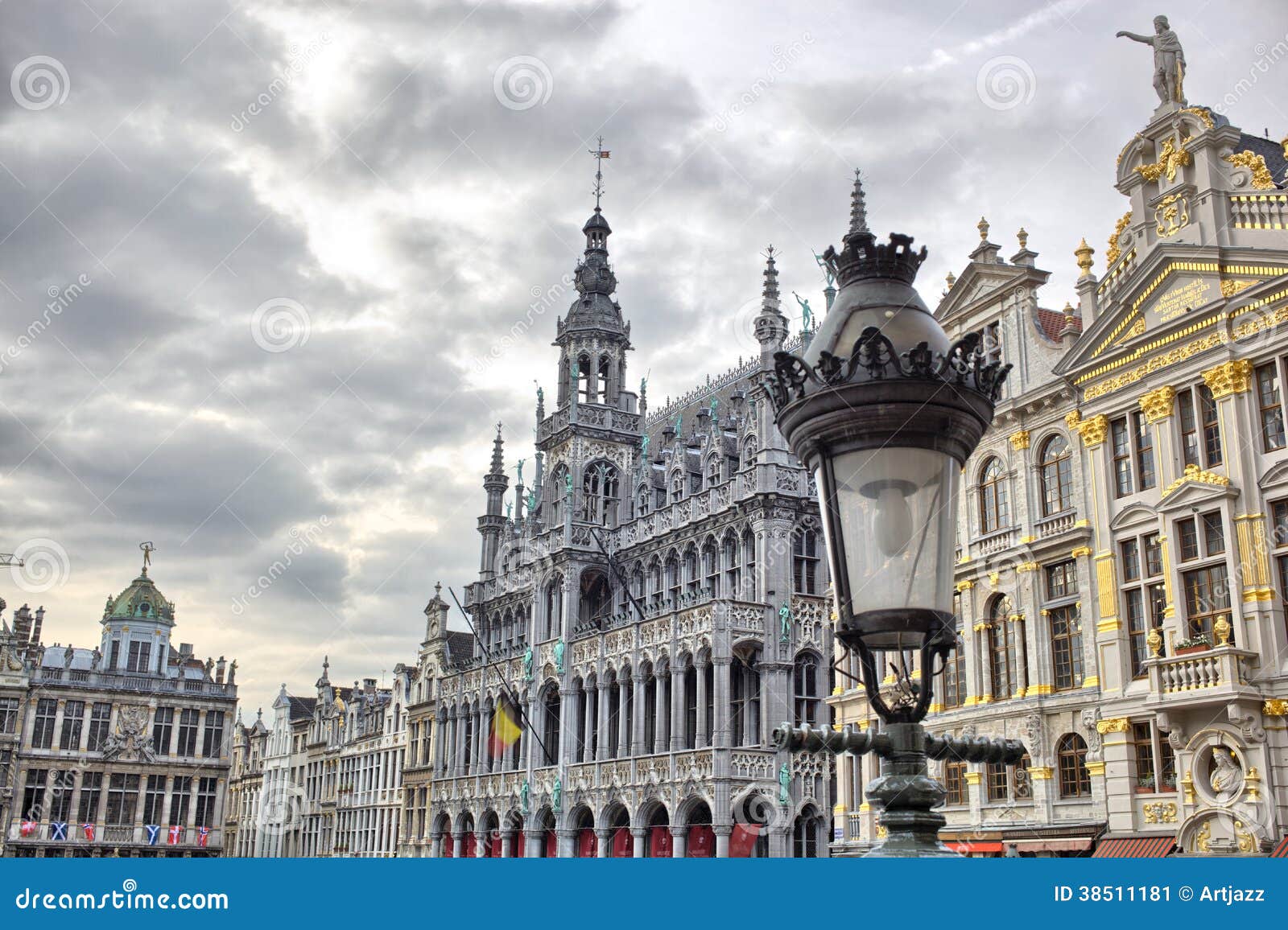 Grand Place, Brussels, Belgium Stock Image - Image of grote, belgian ...
