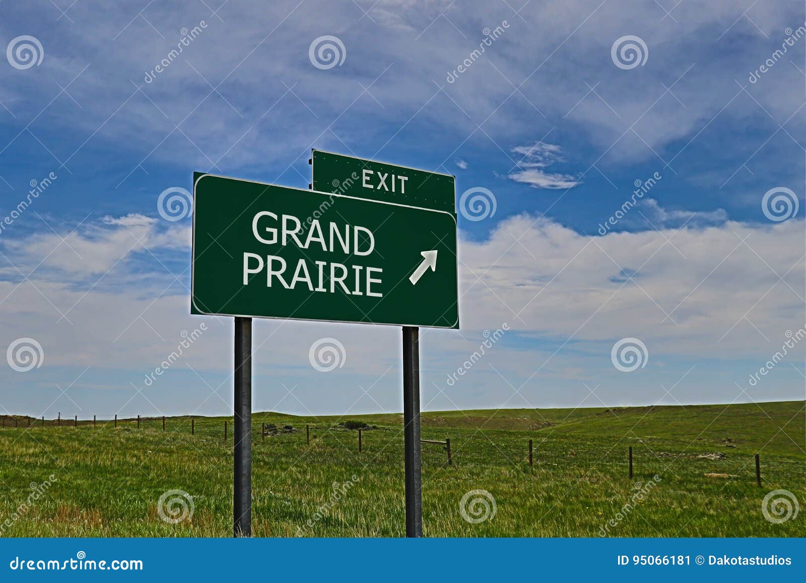 Grand Prairie stock image. Image of metal, exit, outdoors - 95066181