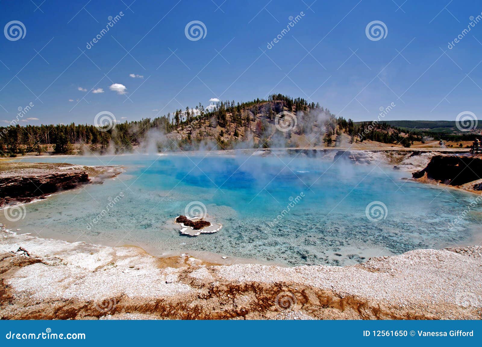 Grand Prismatic Springs Yellowstone Stock Photo - Image of glory, lake ...