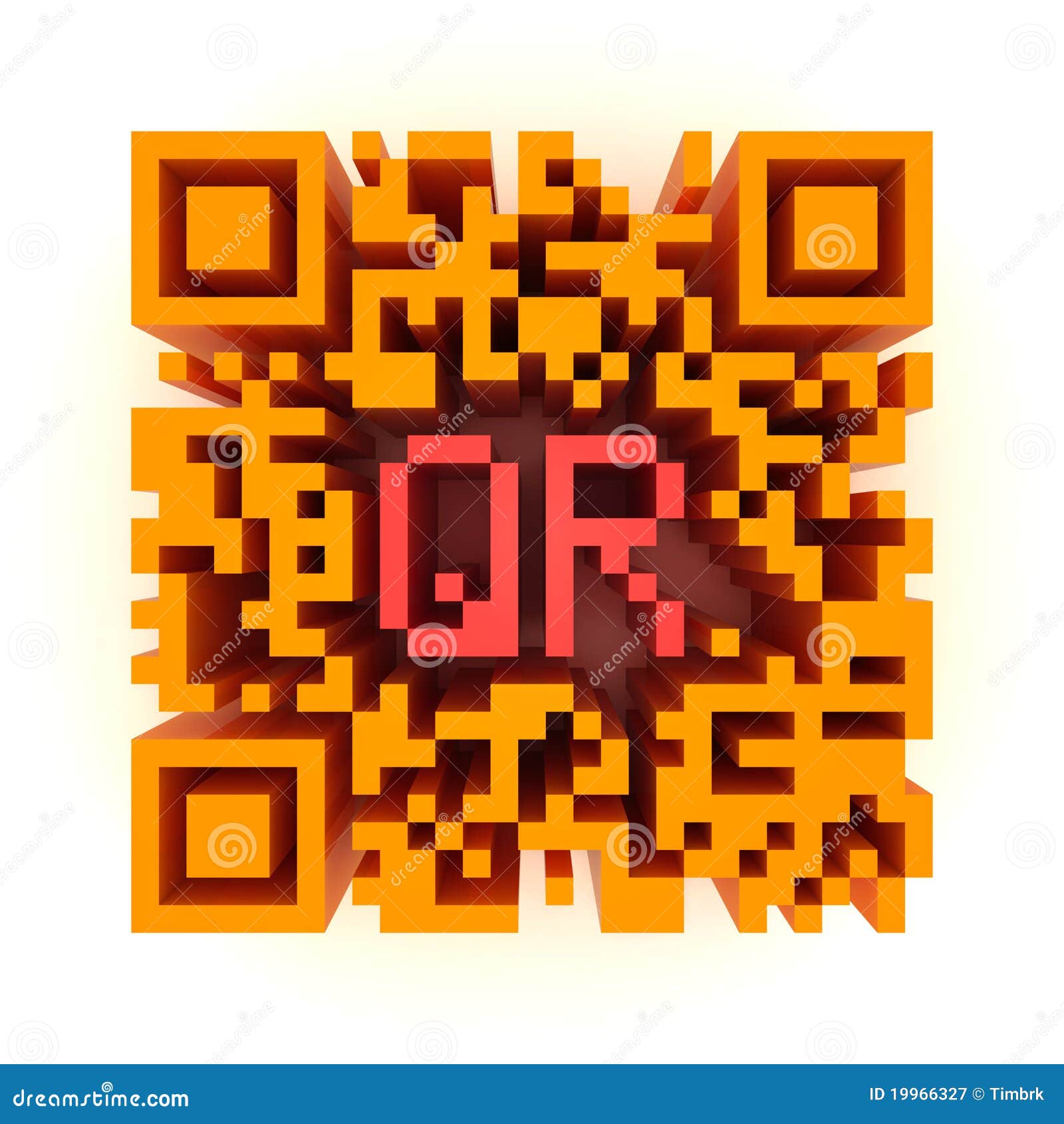 Grand QR-code de couleur photographie éditorial. Illustration du rouge ...