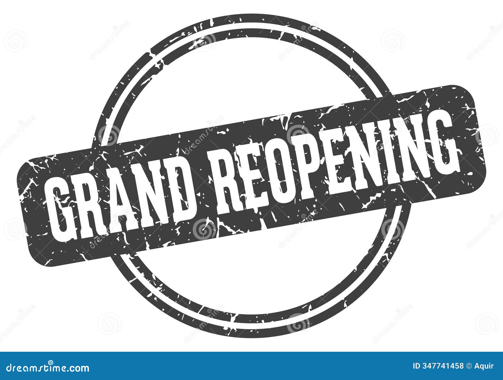 Grand reopening stamp stock vector. Illustration of background - 347741458
