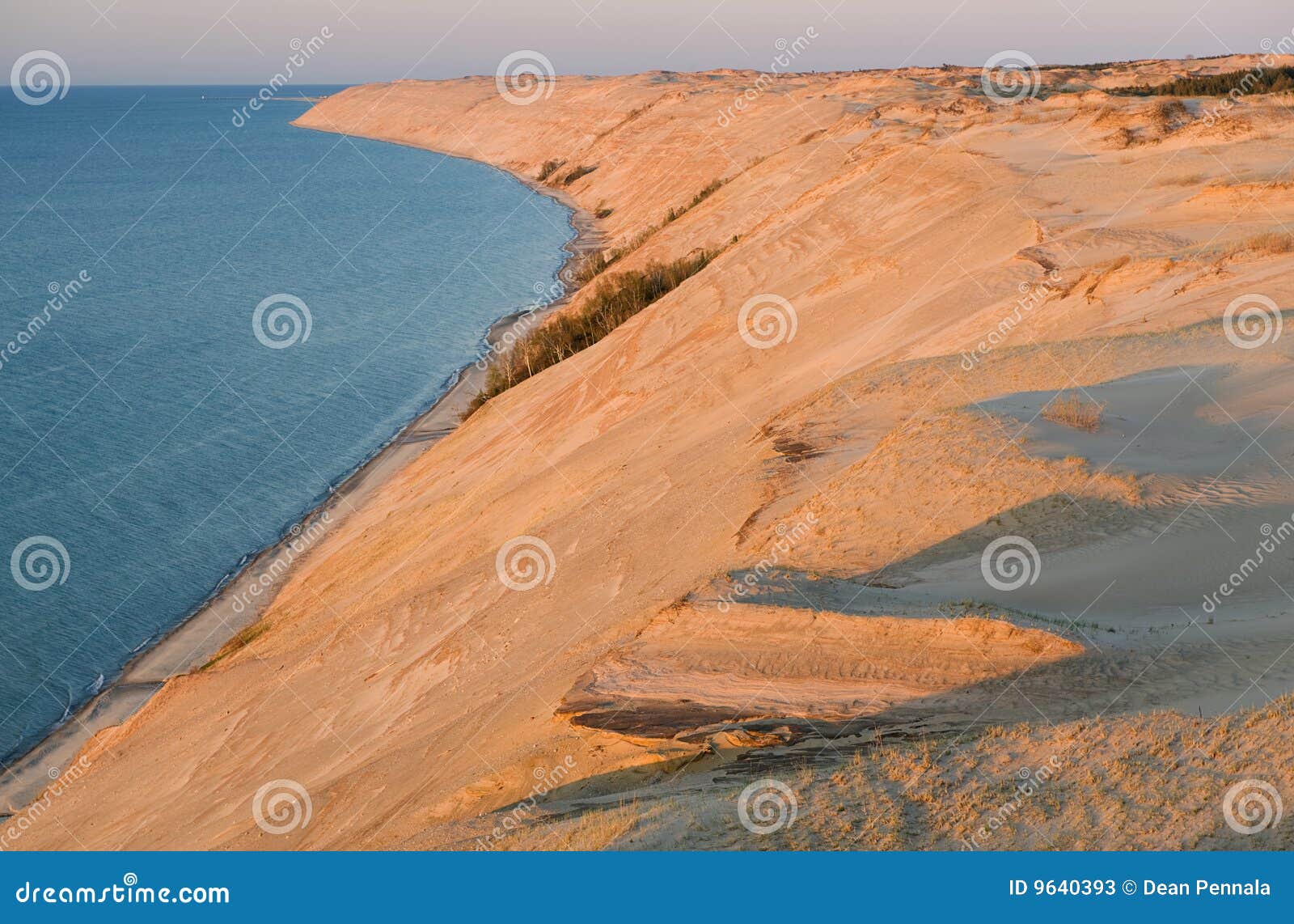 Grand Sable Dunes stock image. Image of lake, beautiful - 9640393