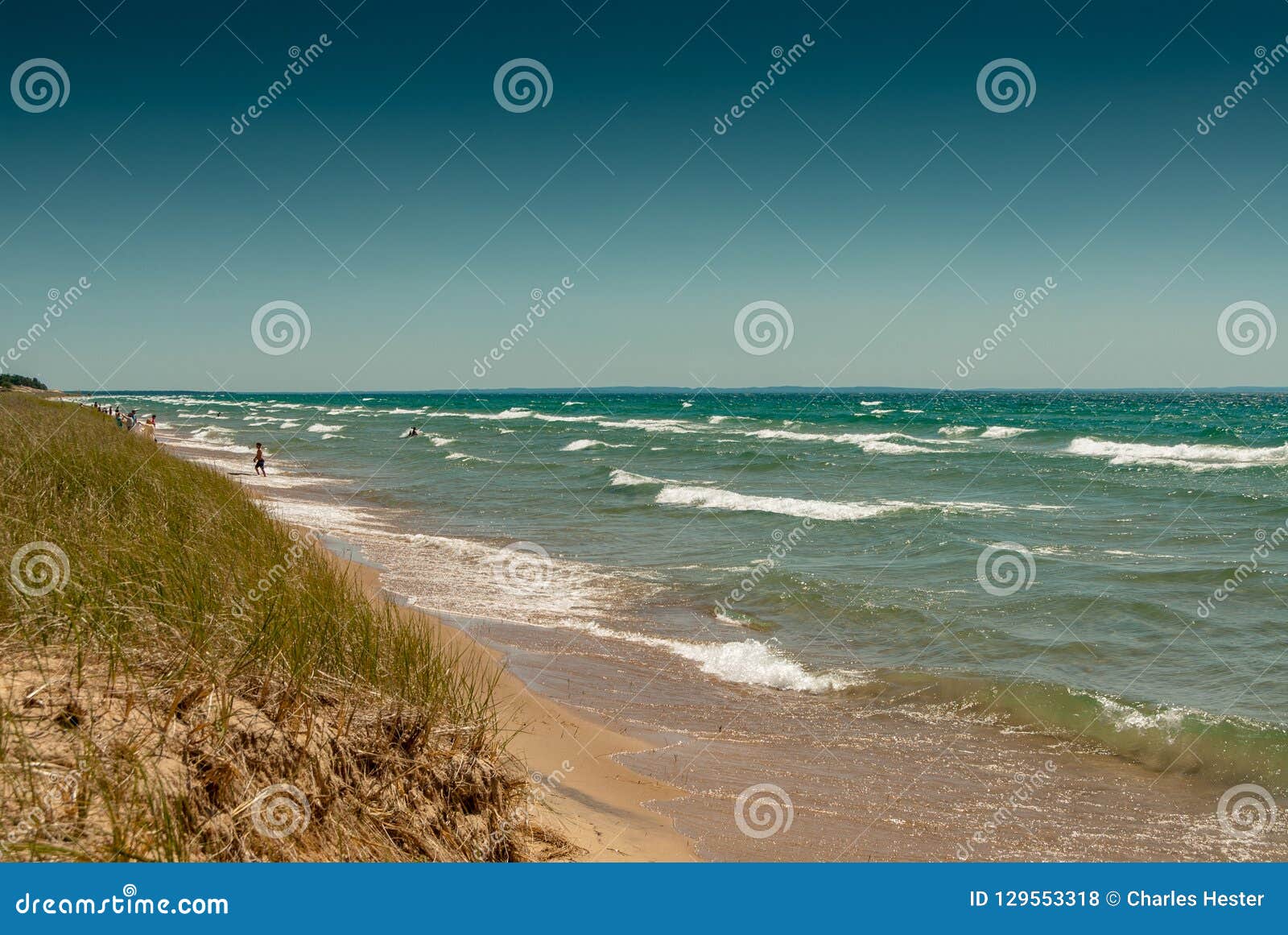 Grand Sable Dunes stock photo. Image of grand, scenic - 129553318