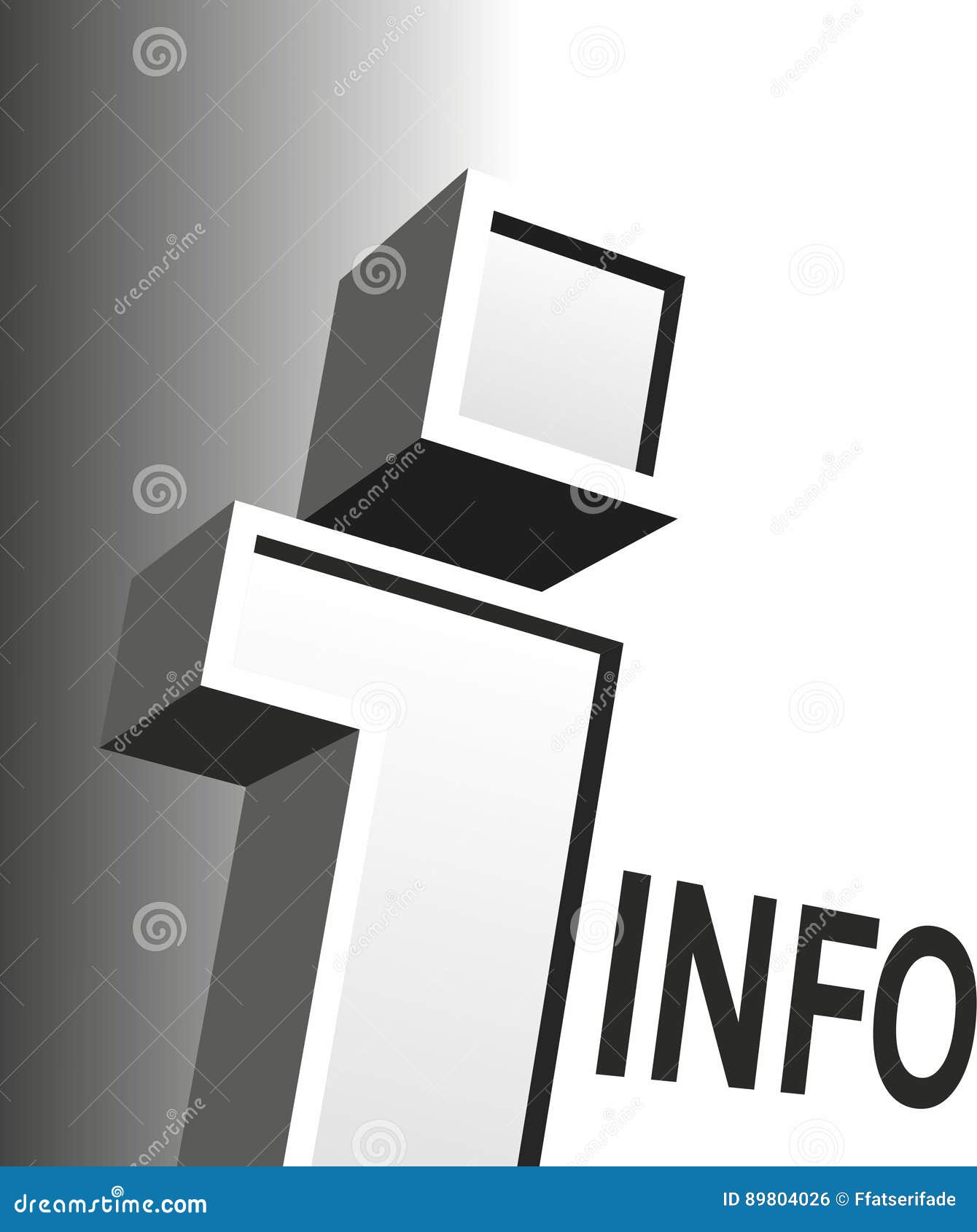 Grand Signe De L'information Illustration Stock - Illustration du ...