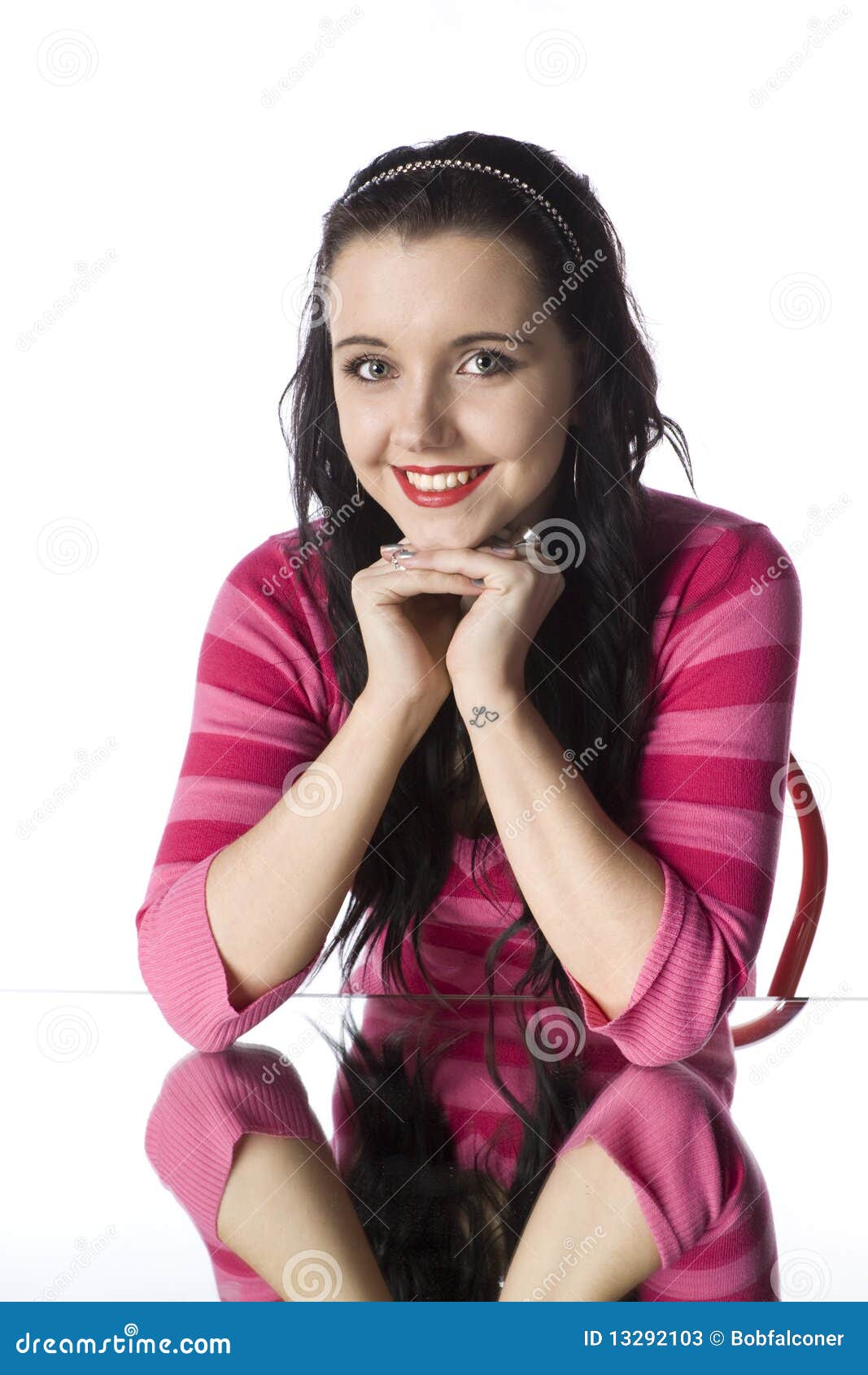 Grand sourire image stock. Image du heureux, renivellement - 13292103