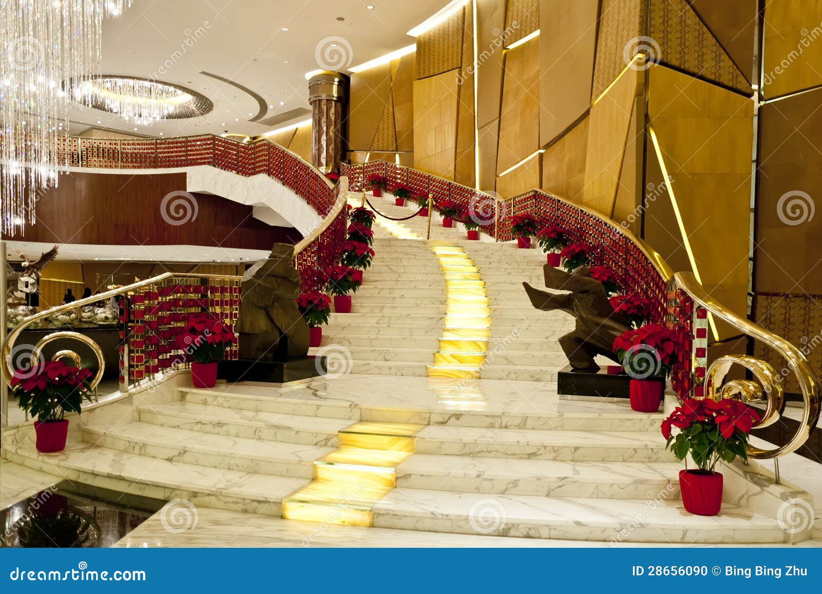 A grand stair stock photo. Image of hall, design, decoration - 28656090
