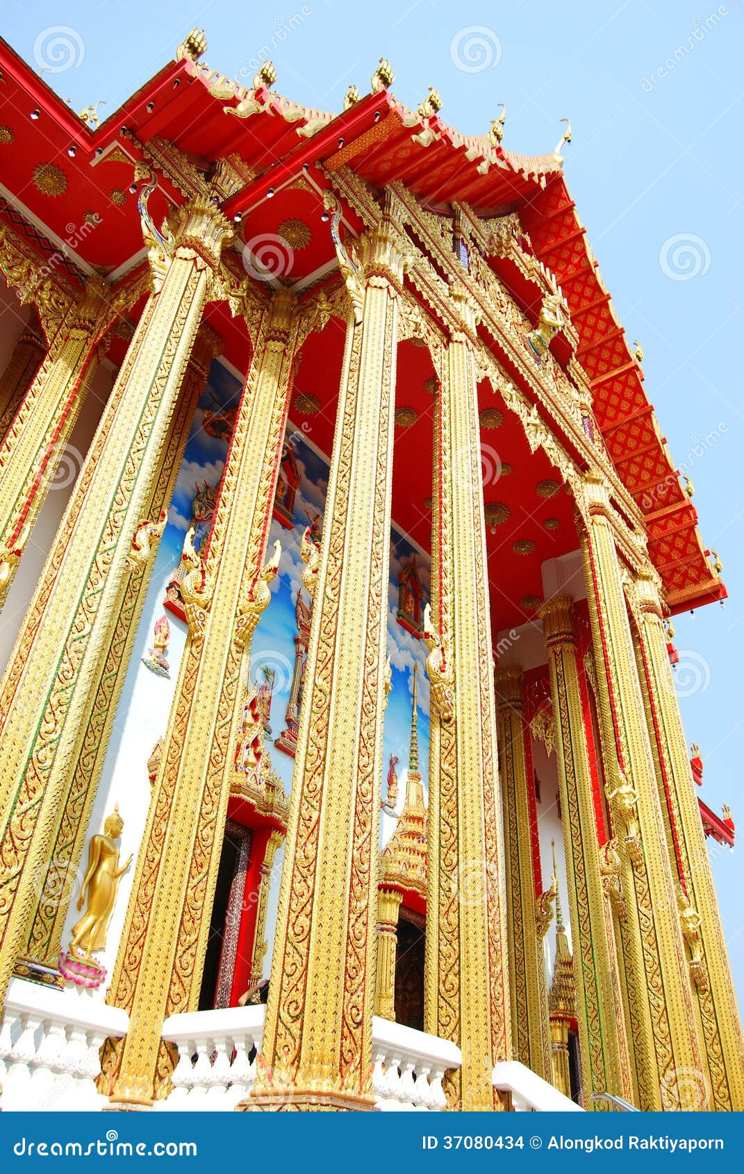 Grand temple s post. stock photo. Image of luxury, gold - 37080434