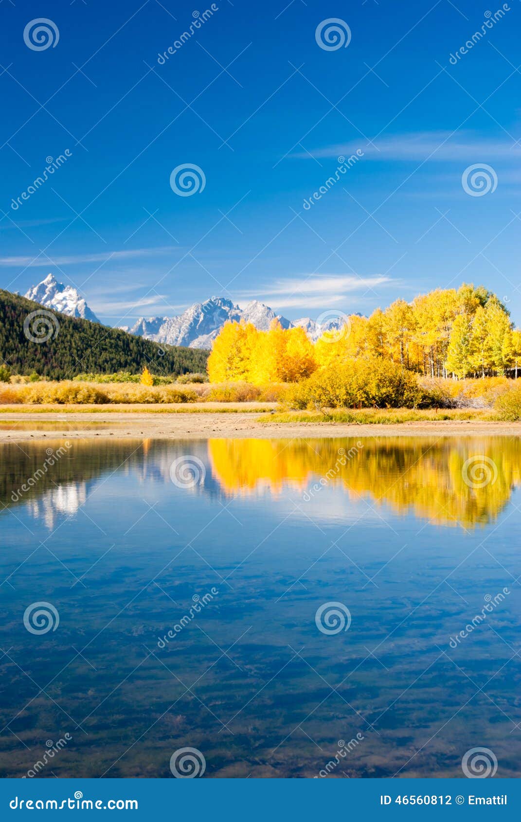 Grand Tetons in Fall stock photo. Image of color, landscape - 46560812