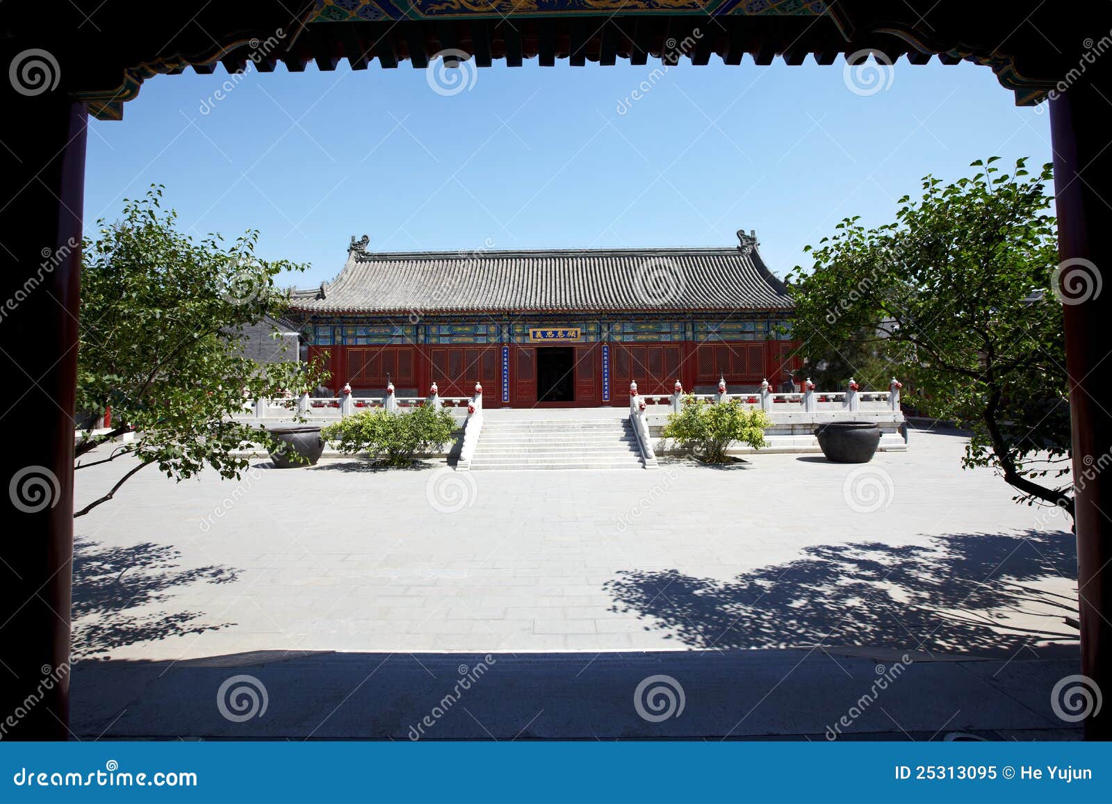 Grand View Garden stock image. Image of buildings, temple - 25313095