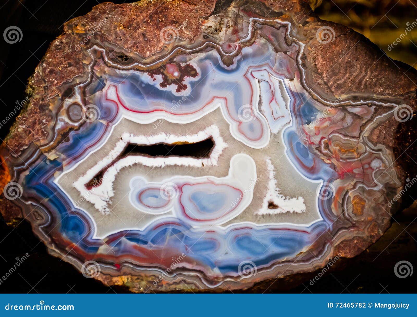 Grande Agata - Bella Pietra Semipreziosa Fotografia Stock - Immagine di ...