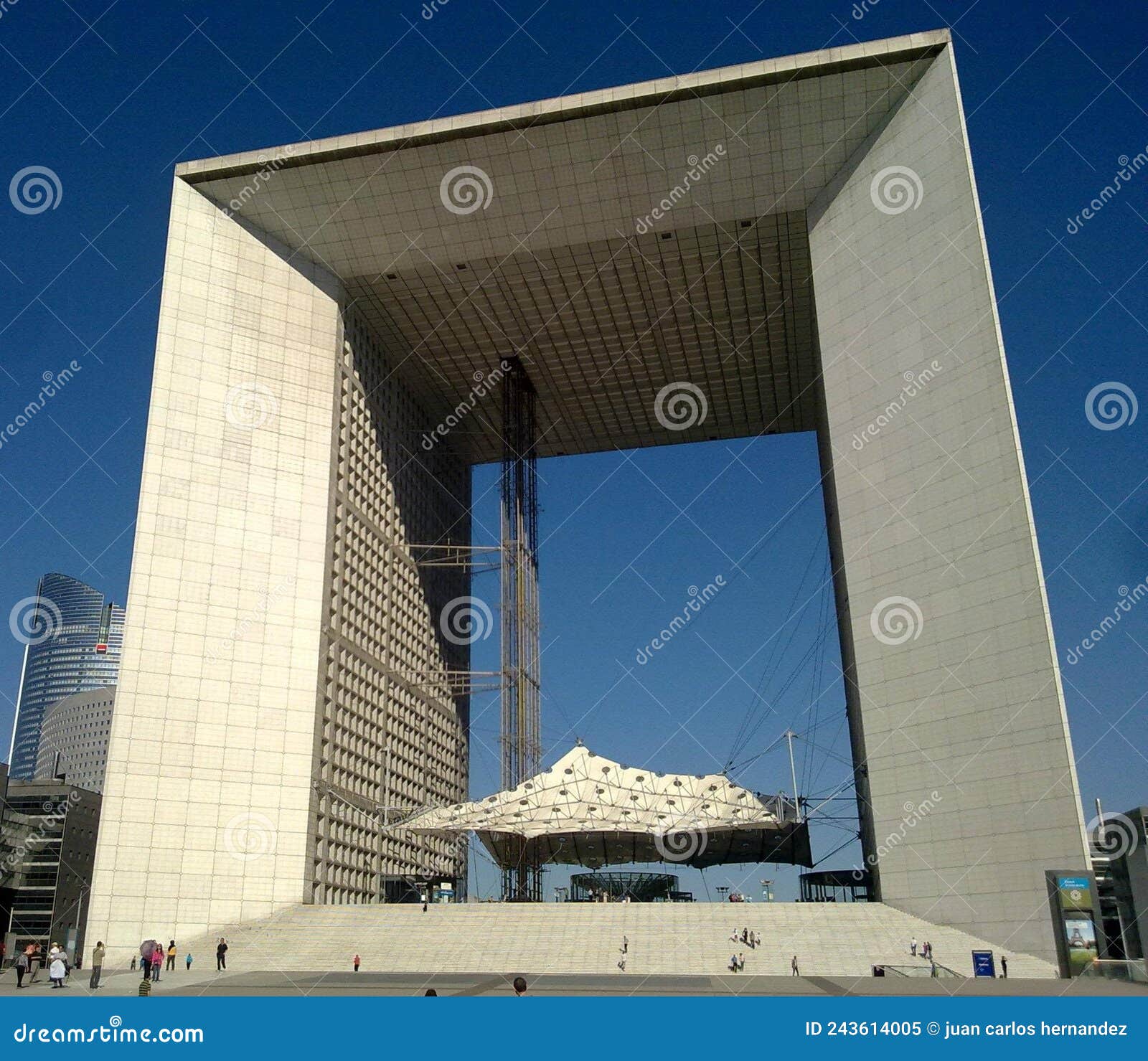 Grande Arche De La Fraternite O Arco De La Defense 002 Imagem Editorial ...