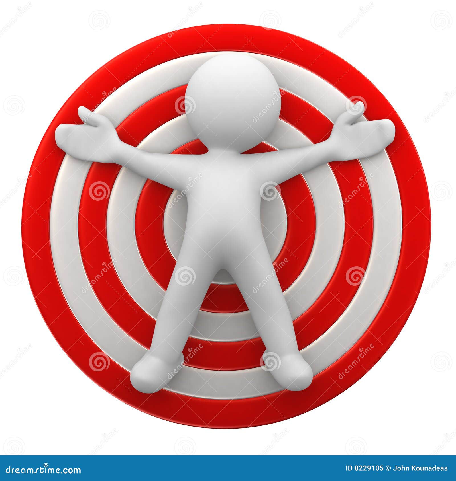 Grande cible illustration stock. Illustration of pousse - 8229105