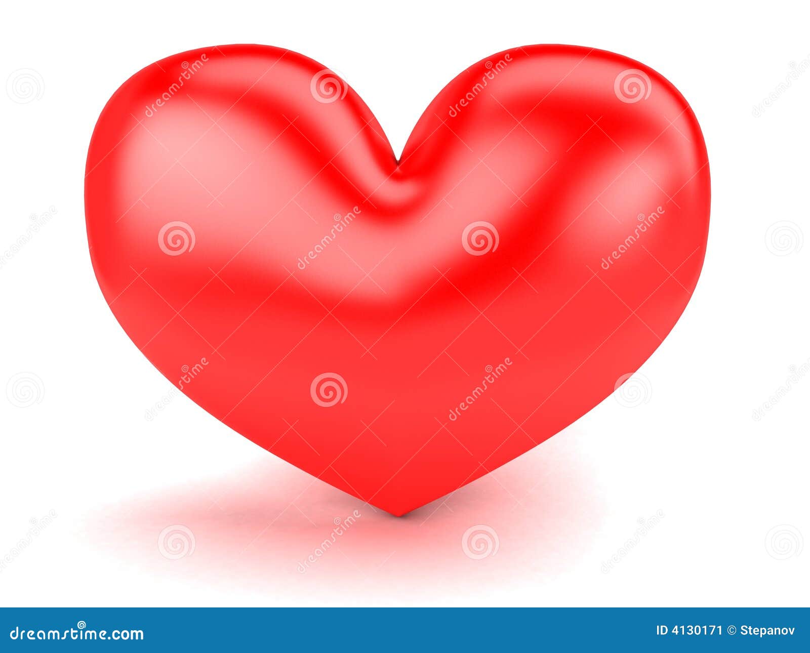 Grande cuore rosso illustrazione di stock. Illustrazione di amore - 4130171