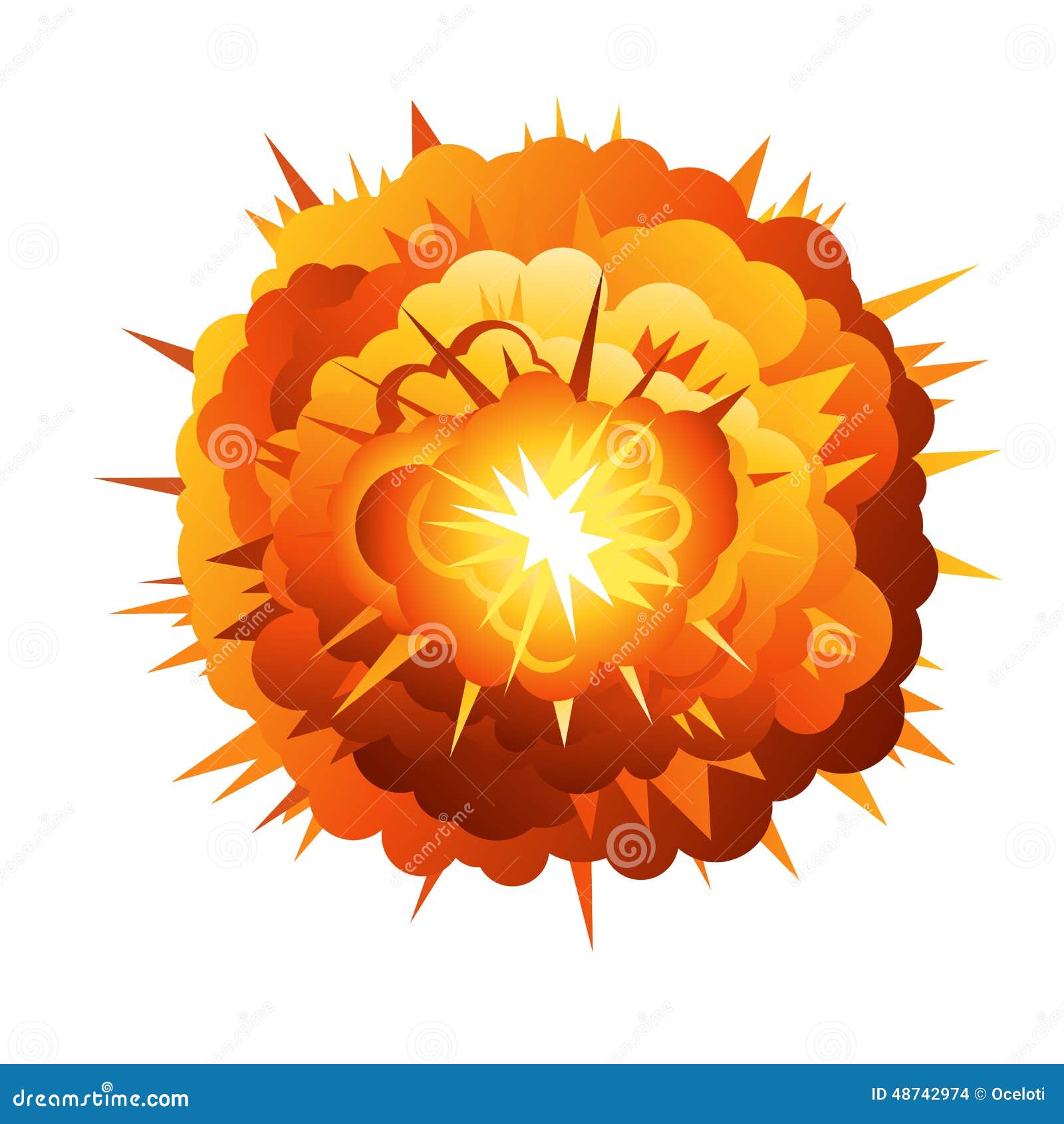 Grande Explosion De Radial De Bande Dessinée Illustration de Vecteur ...