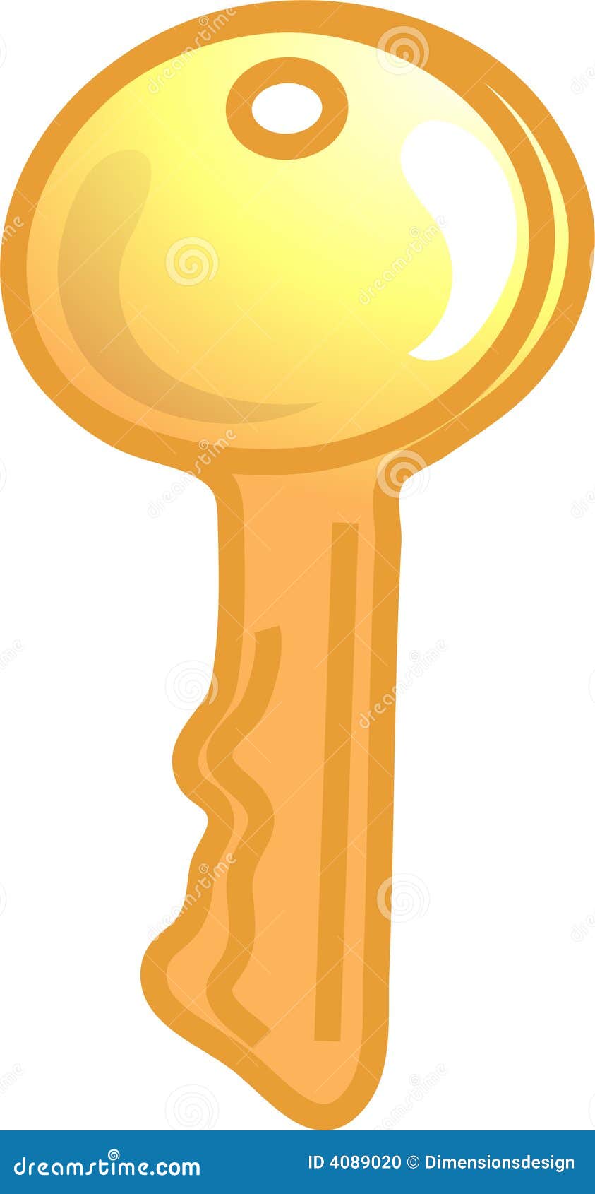 Grande Icona O Simbolo Chiave Illustrazione Vettoriale - Illustrazione ...
