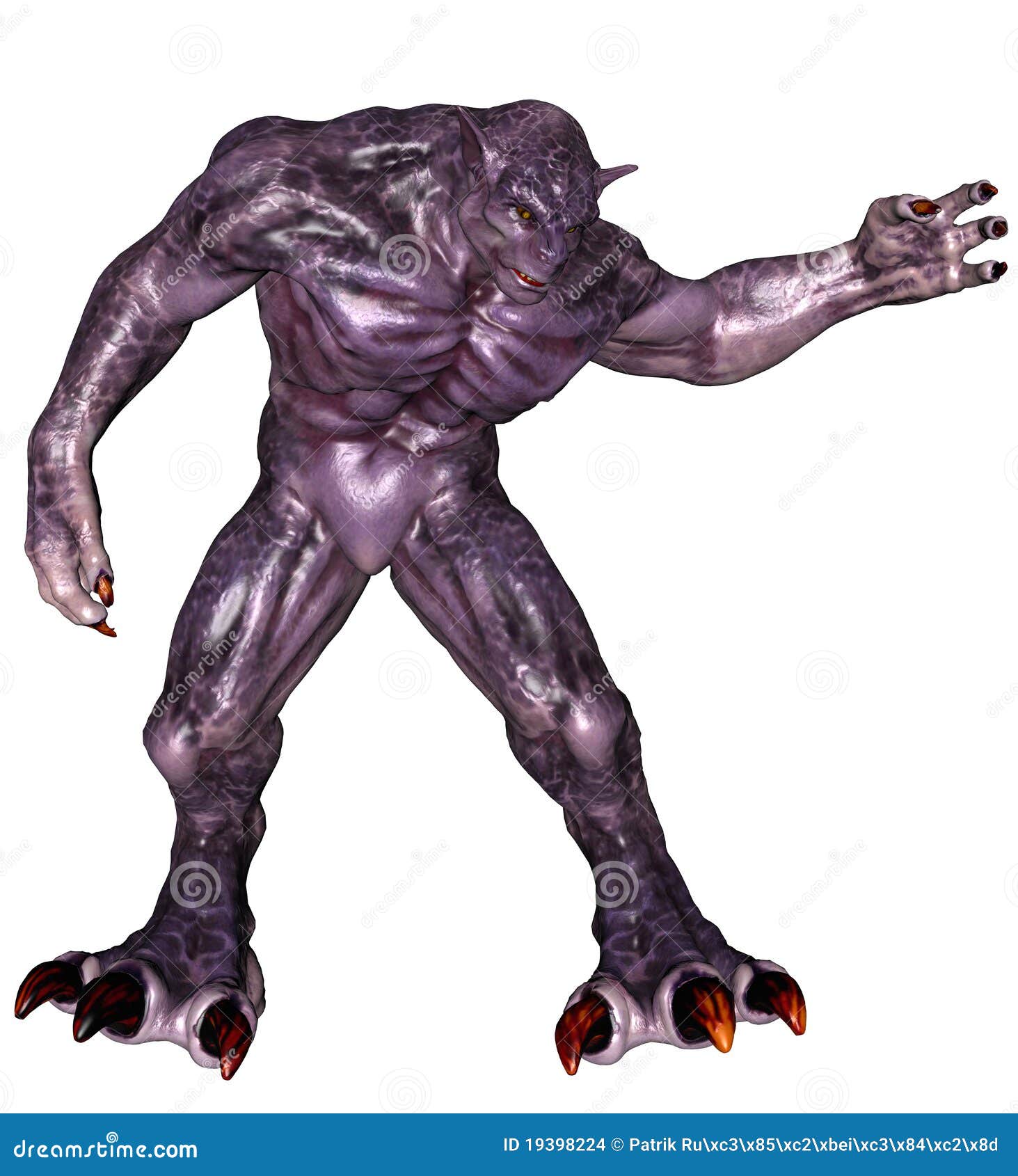 Grande mostro di fantasia illustrazione di stock. Illustrazione di ...