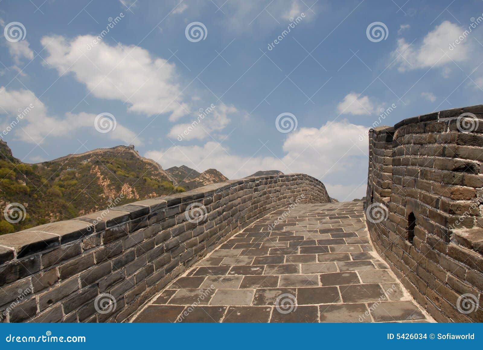 Grande Muraille De La Chine Photo stock - Image du brique, côte: 5426034