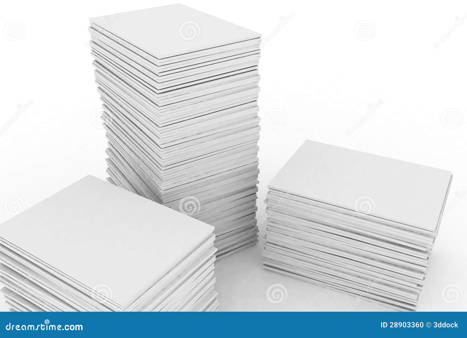 Grande pile de papier illustration stock. Illustration du barre - 28903360