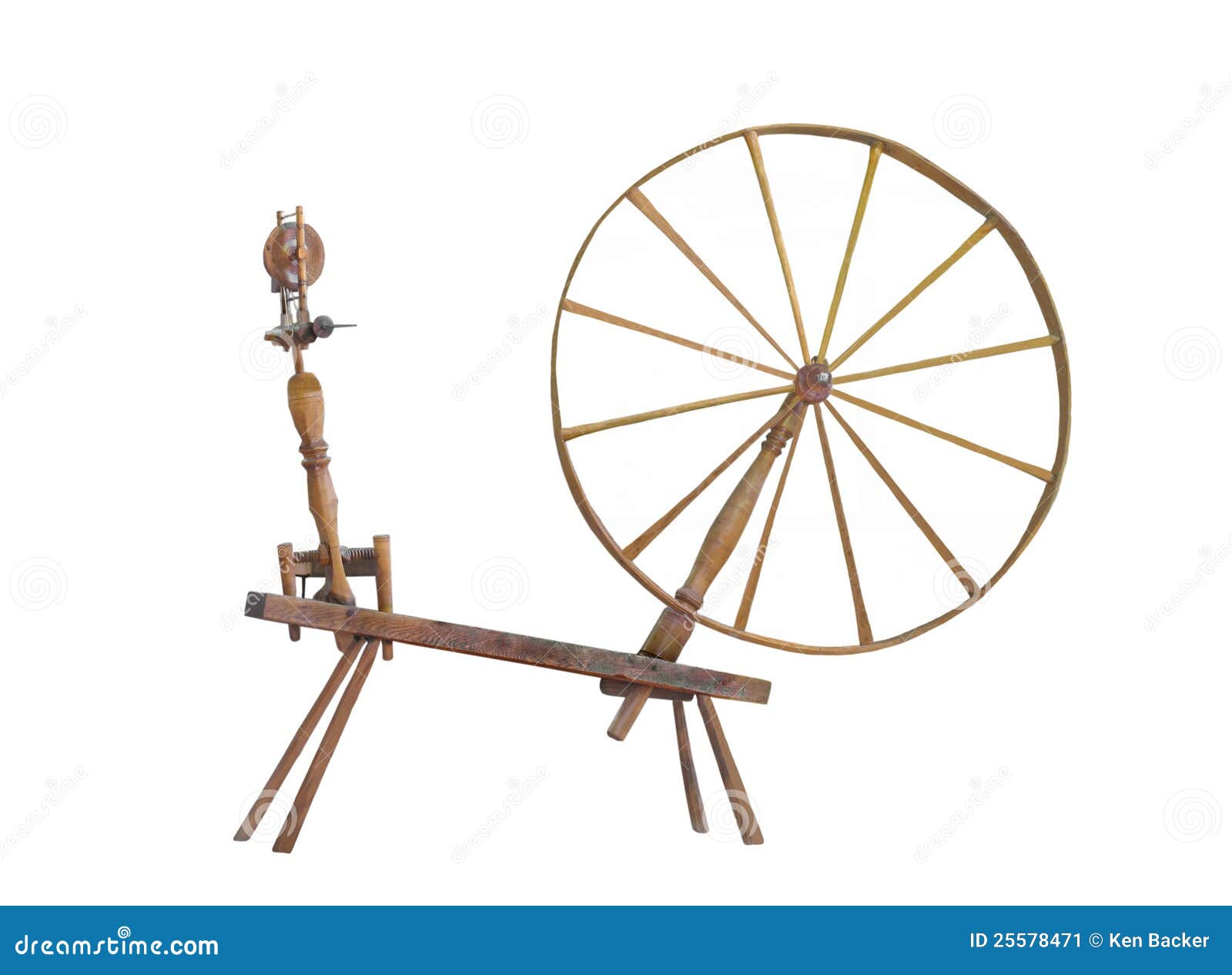 Grande Roue De Rotation Antique De Roue D'isolement. Image stock ...
