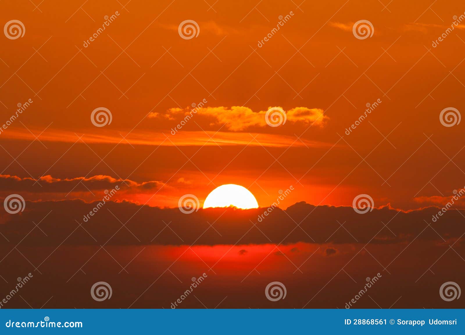 Grande sole di alba immagine stock. Immagine di rosso - 28868561
