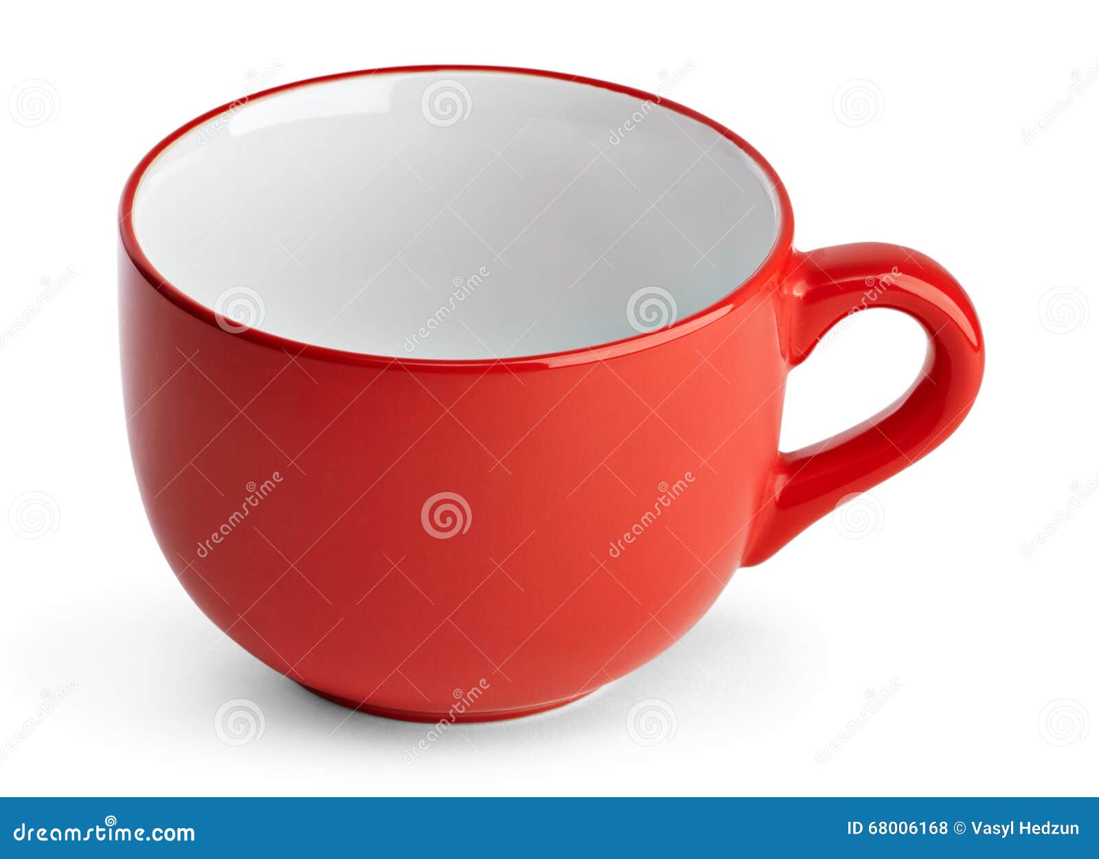 Grande tazza rossa fotografia stock. Immagine di colore - 68006168