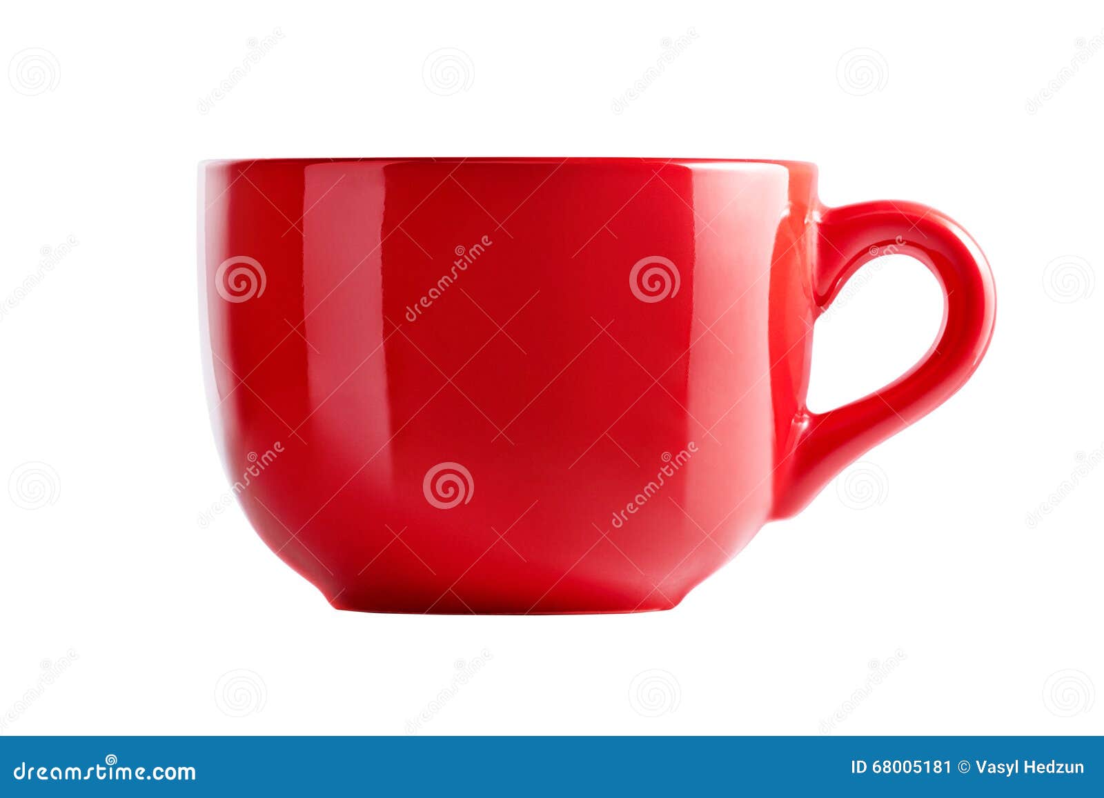 Grande Tazza Rossa Nella Vista Frontale Immagine Stock - Immagine di ...