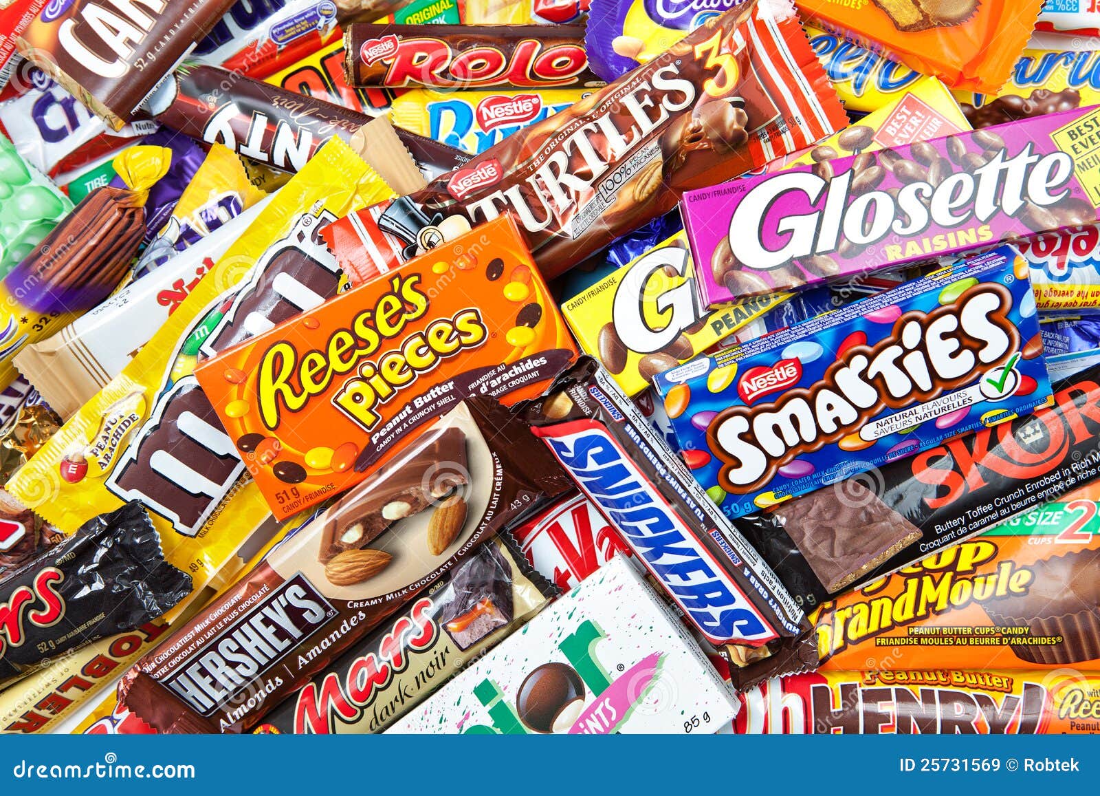 Grande Variedade De Produtos Do Chocolate Imagem de Stock Editorial ...