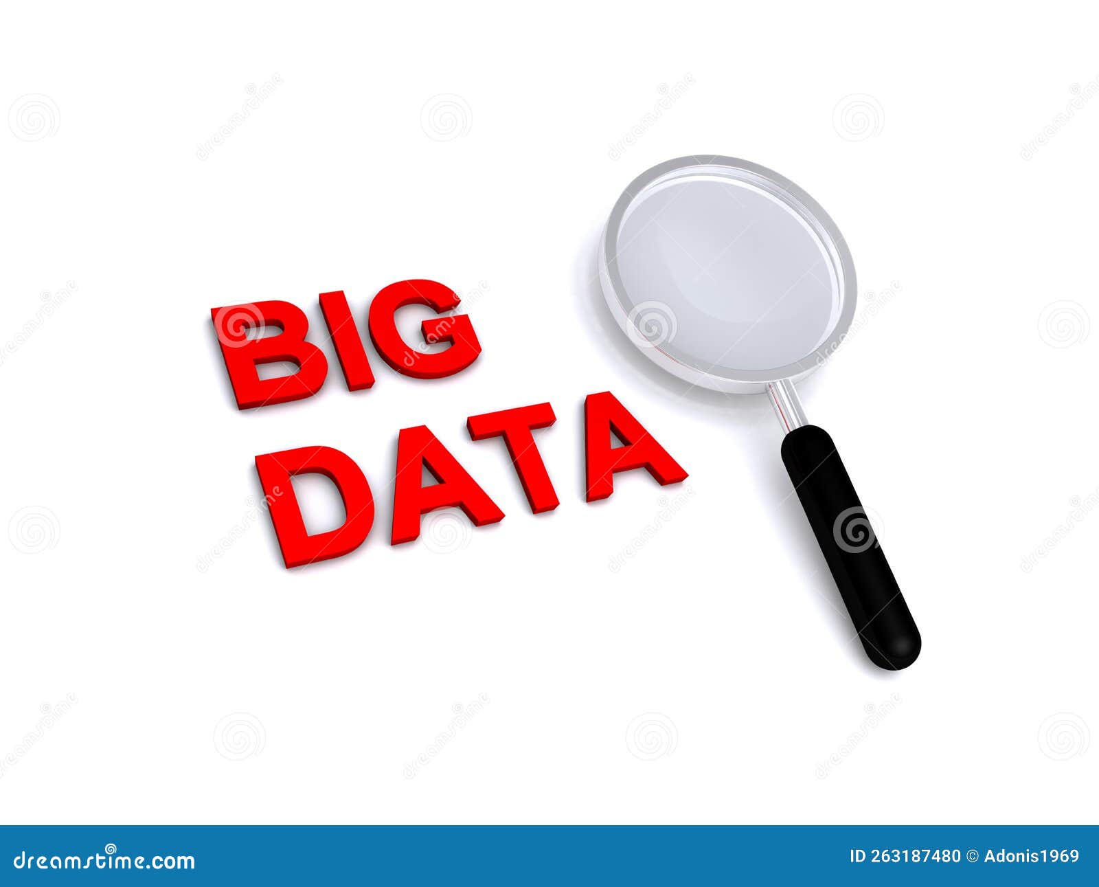 Grandes Datos Con Lupa En Blanco Foto de archivo - Imagen de crucigrama ...