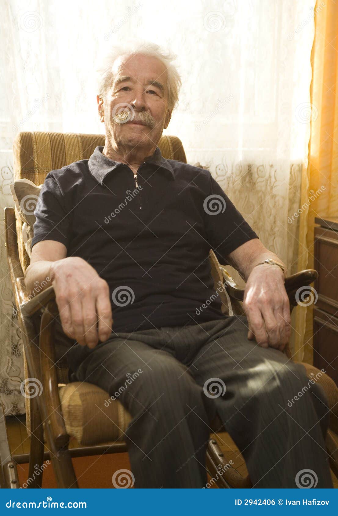 Grandfather stock photo. Image of interior, aging, elderly - 2942406