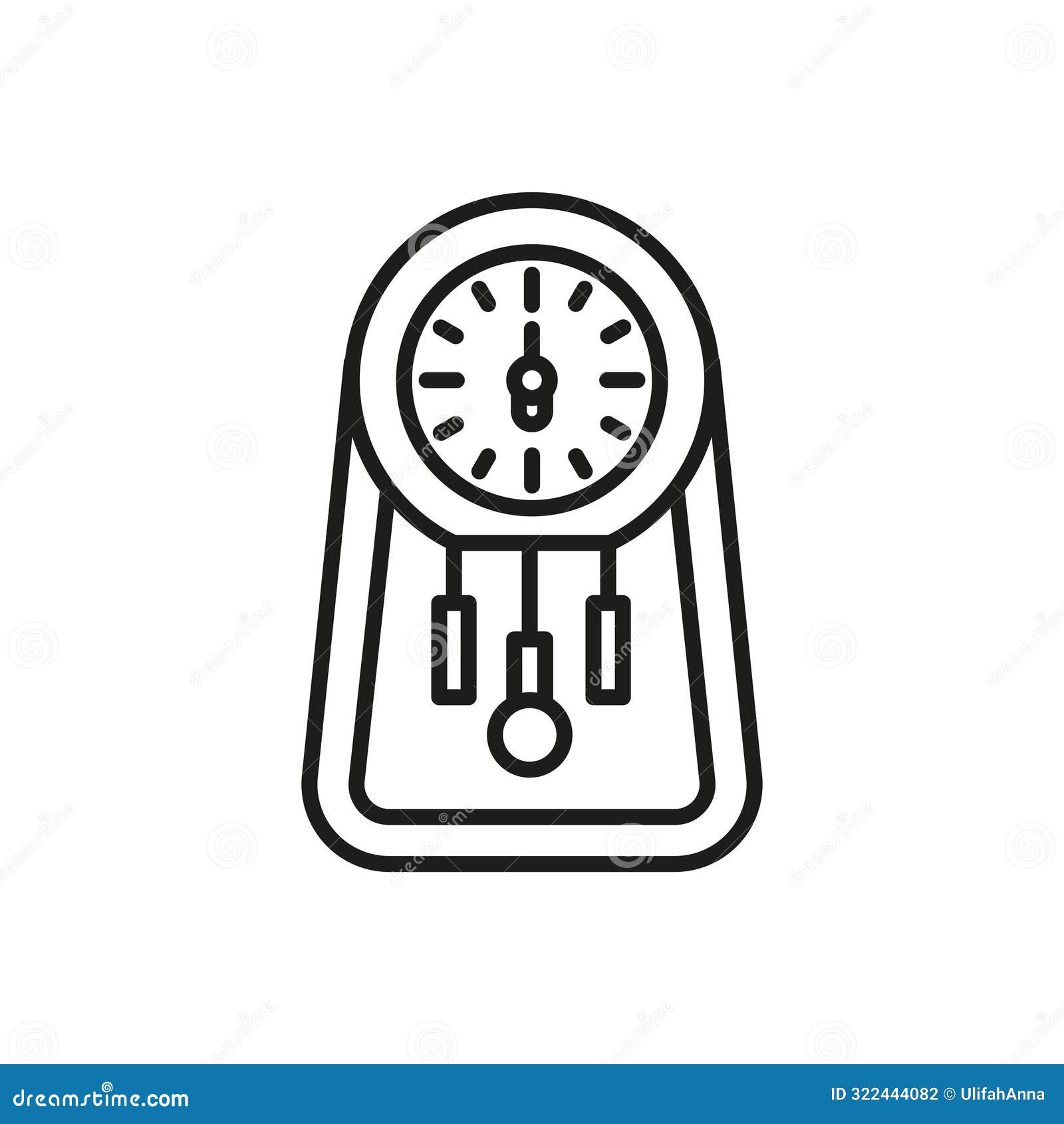 Grandfather Clock Icon Vector Icon Design Templates Simple and Modern ...