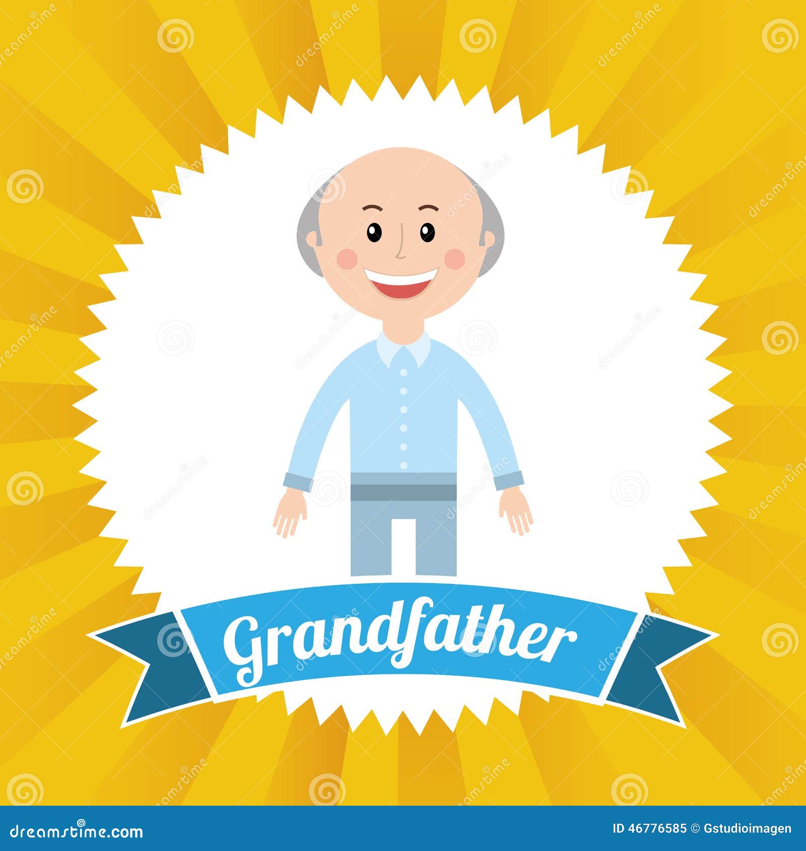 Grandfather design stock vector. Illustration of male - 46776585