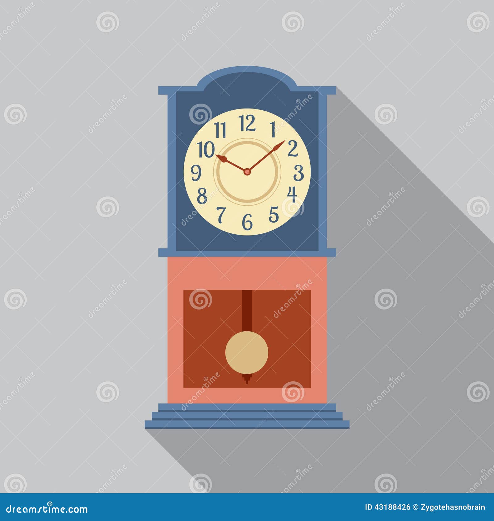 Pendulum Clock Coloring Book For Adults Vector | CartoonDealer.com ...