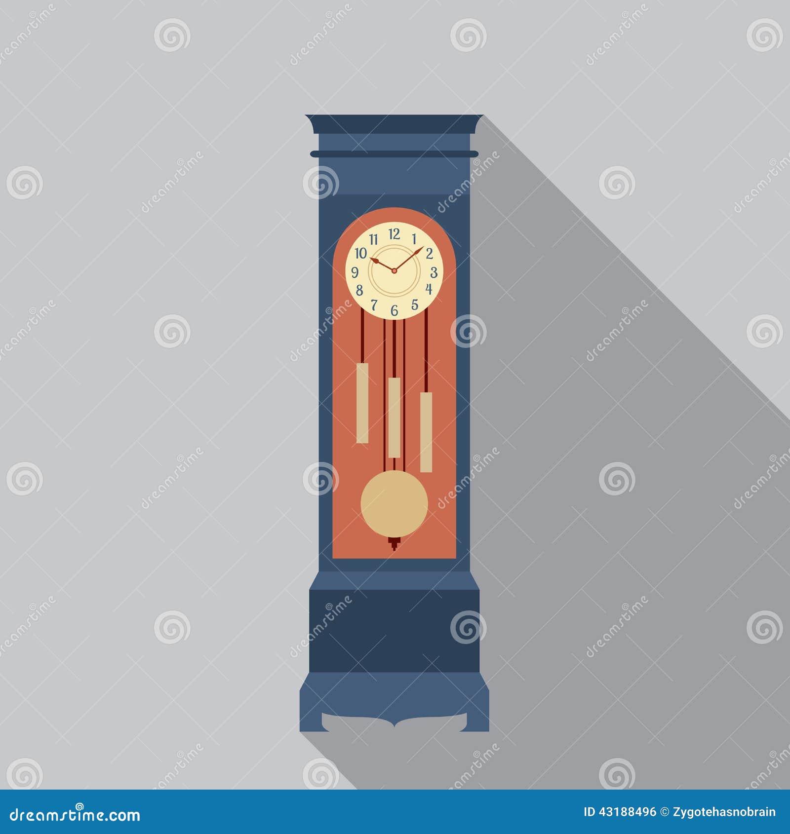 Pendulum Clock Coloring Book For Adults Vector | CartoonDealer.com ...