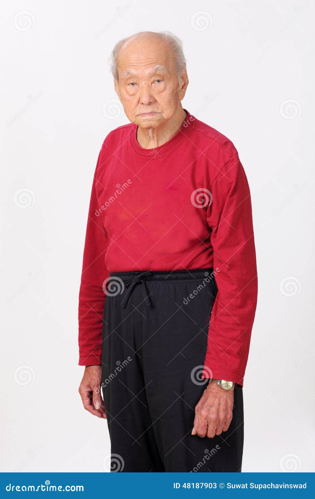 Grandfather Senior Person Standing Stock Image - Image of grandfather ...