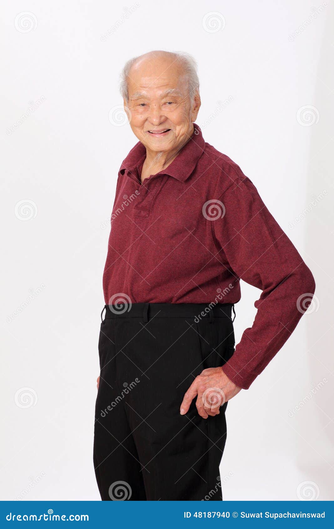 Grandfather Senior Person Standing Stock Photo - Image of happiness ...