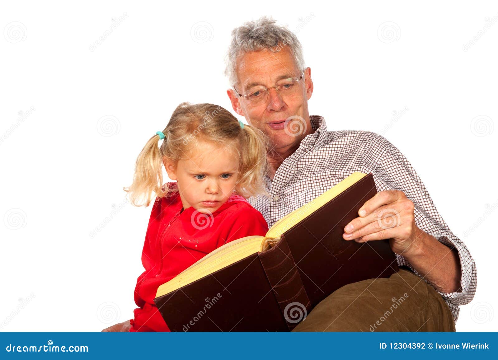Grandfather is Telling a Story Stock Photo - Image of love, glasses ...