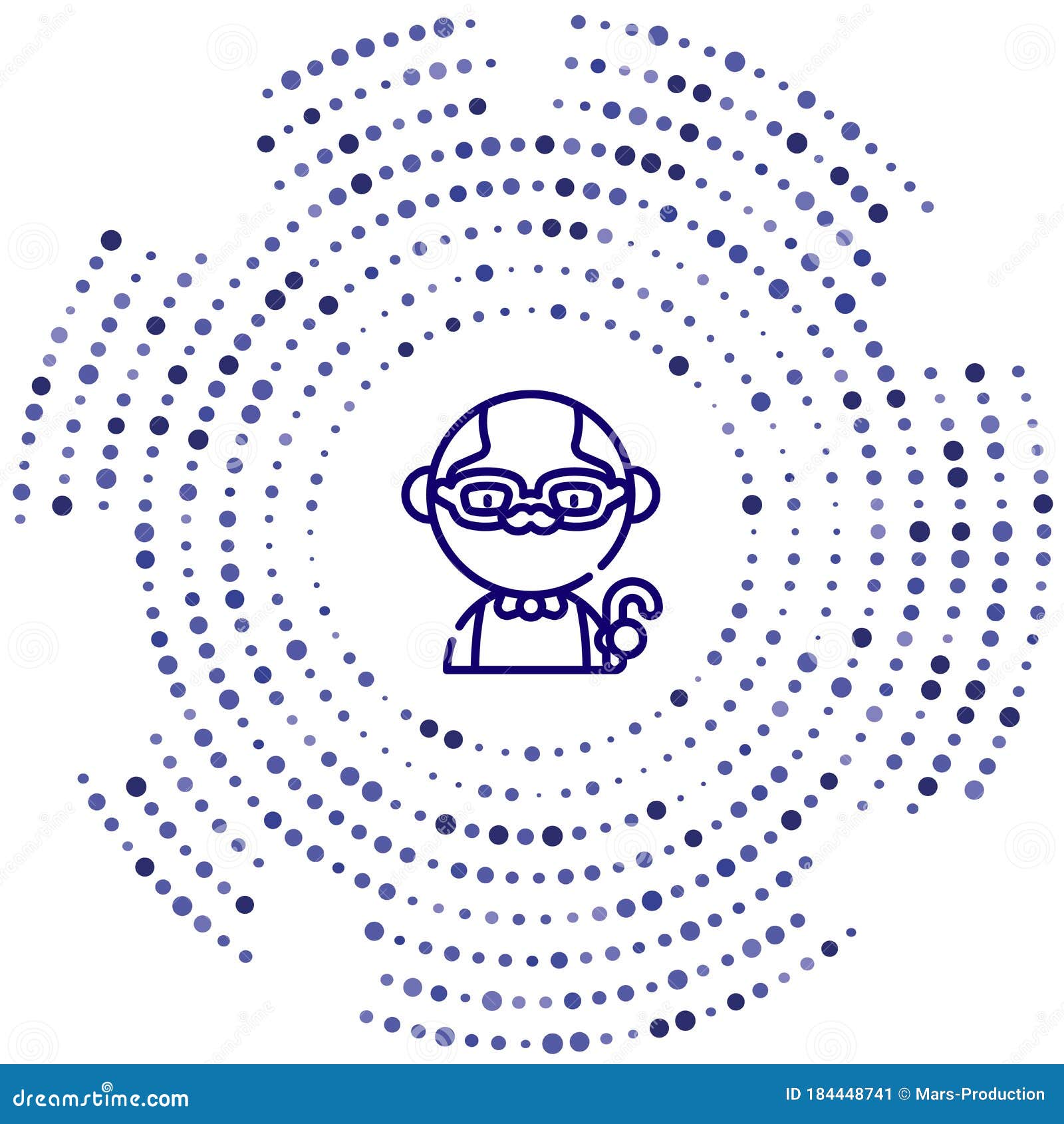 Grandfather Vector Icon. Grandfather Editable Stroke Stock Vector ...