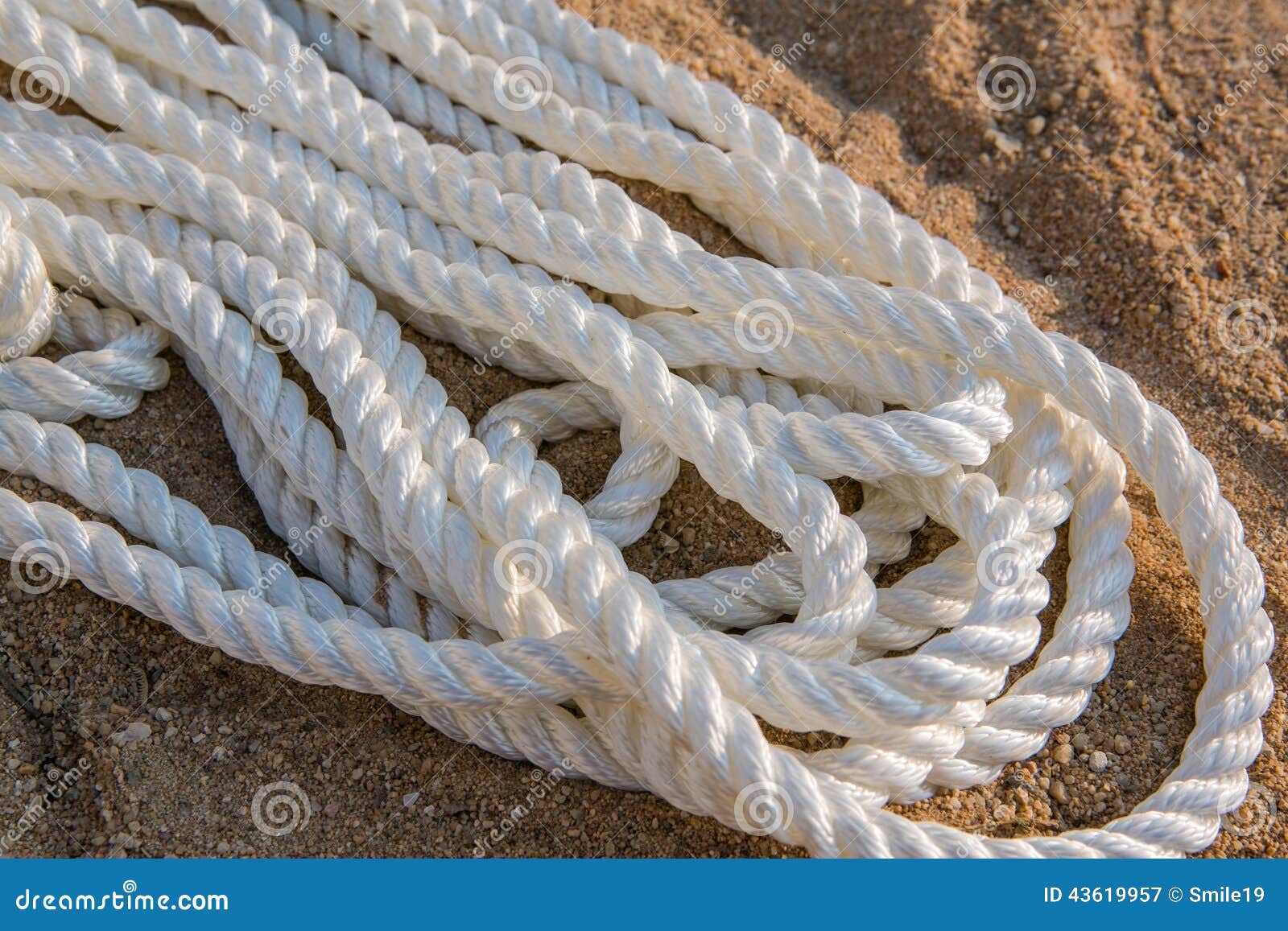 Grandi Corde Marine Del Mare in Mucchio Immagine Stock - Immagine di ...