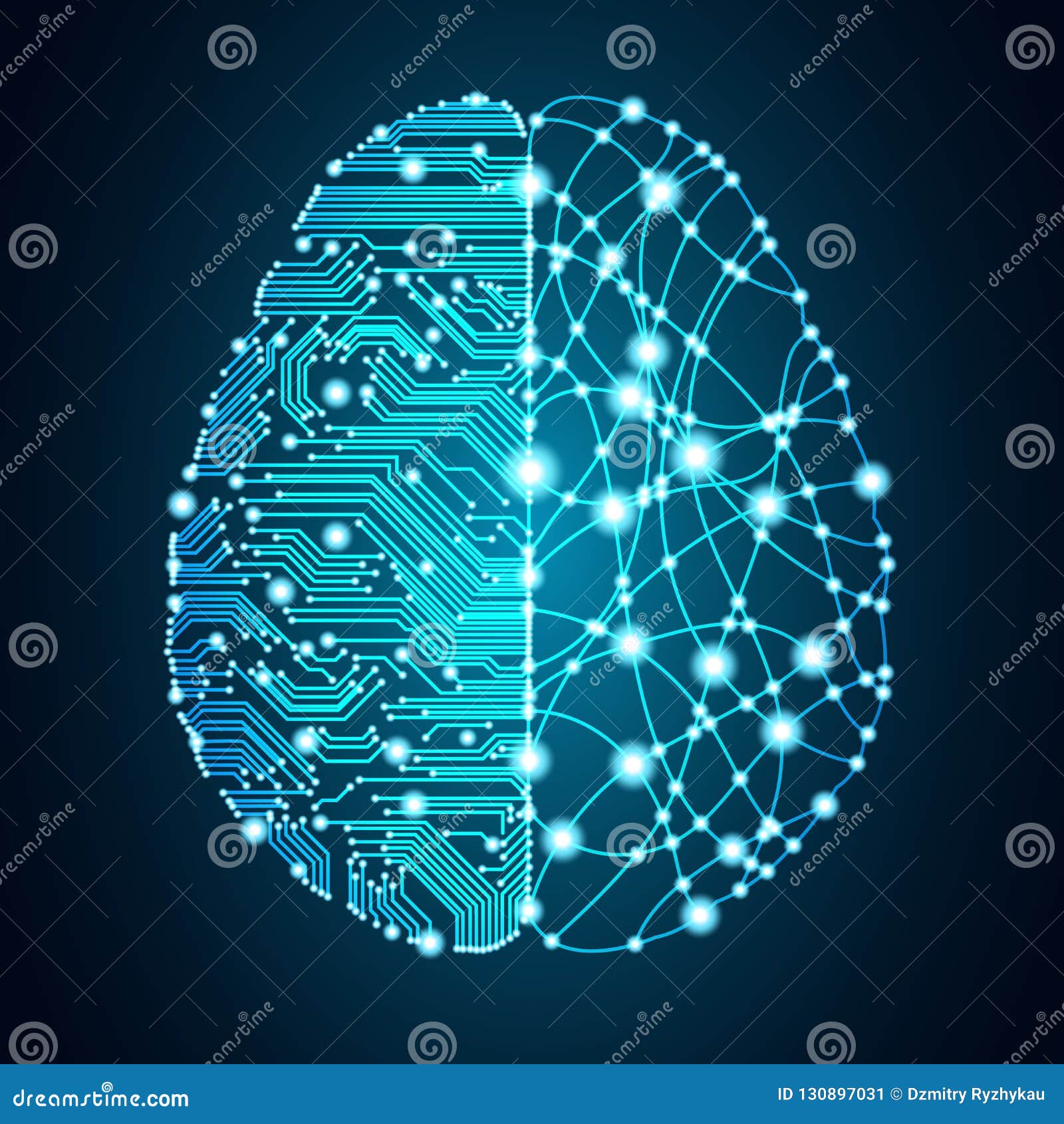 Grandi Dati E Concetto Del Cervello Di Intelligenza Artificiale ... Grandi Dati E Concetto Del Cervello Di Intelligenza Artificiale ...